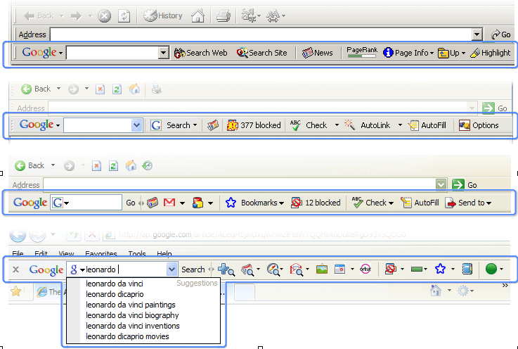 Google Toolbar 5 for Internet Explorer out of beta - GoogleWatchBlog